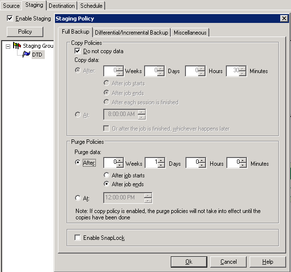 ARCserve Backup R11.X - Disk to Disk Backup